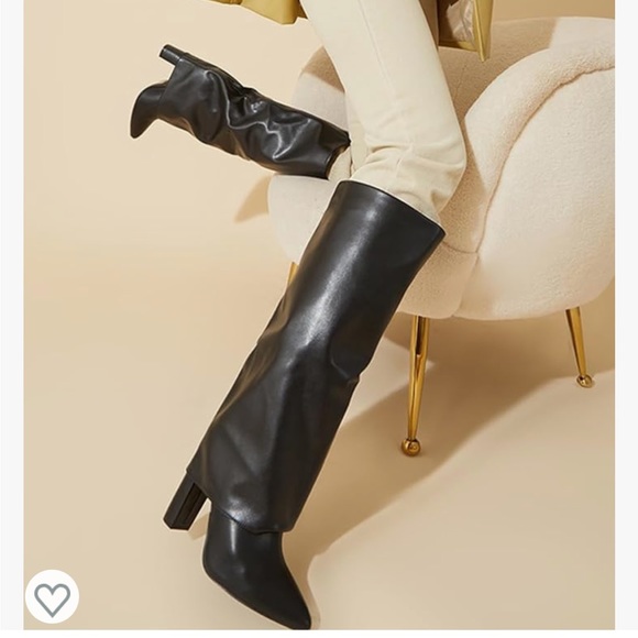 Modatope | Shoes | Nwt Foldover Faux Leather Boots | Poshmark